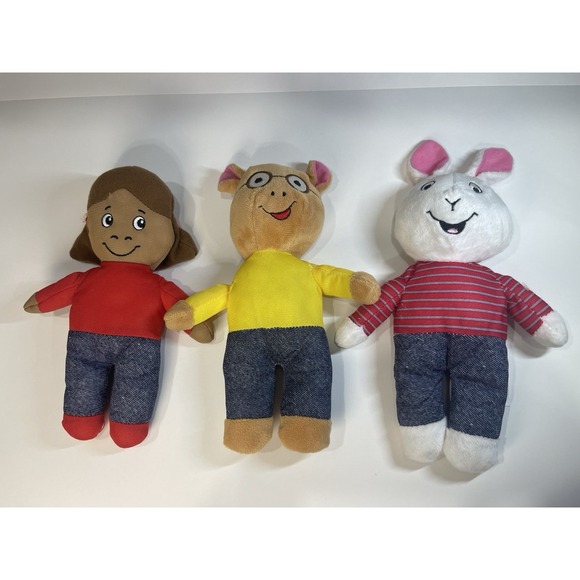 Pbs Kids | Toys | Arthur And Friends 9 Plush Arthur Dw Read Baxter Lot ...